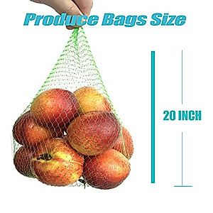 STAYWILD 100 PCS Onion Potato Garlic Storage Bag-20 Inch Seafood Boil Bags | Fruit Vegetables Reusable Mesh Produce Storage Bags | Mesh Cooking Boil Bags for Crab Clam Shellfish Crawfish