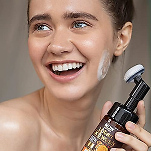 WOW Skin Science Ubtan Foaming Exfoliating Face Wash Facial Cleanser - Face Wash for Oily Skin with Acne - Face Wash for Women & Men - Exfoliating Facial Scrub Face Cleanser - Facial Skin Care Product