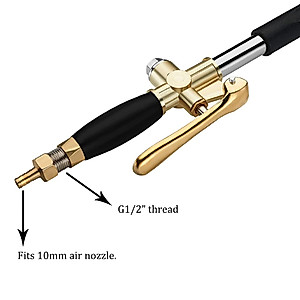 Joywayus Air Stucco Cement Texture Hopper Sprayer Plaster Wall Plastering Tool House Paint 4 Jets 1PCS