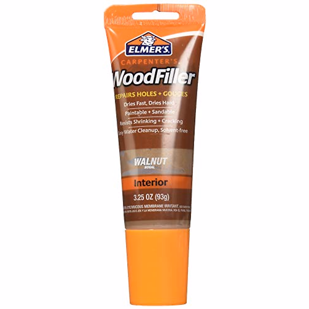 Elmer's E859 Carpenter's Wood Filler, 3.25-Ounce Tube, Walnut