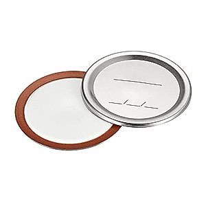 uxcell Canning Lids, 54pcs - Tinplate Split-Type Mason Jar Lid, Regular Mouth with Date Leak Proof Fits Storage Cover (Silver)