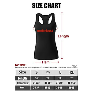 Star Vibe Racerback Tank Tops for Women 4 Pack Workout Tanks Undershirts Yoga Shirts Sleeveless Tshirts Tops Black/Grey/White/Army Green L