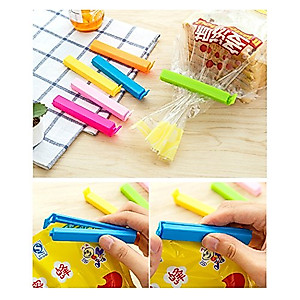 20-pc Bag Clips Sealer, Assorted Colors, Food Sealing Clips