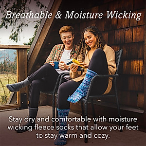 Acorn Mens and Womens Versafit Fleece Sock: Super Soft & Ultra-Warm, Mid-Calf Height, Flat-Flock Seams