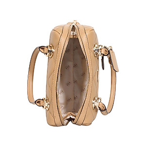 GUESS Cessily Box Satchel Beige One Size