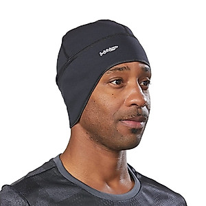 Halo Headband Anti-Freeze Skull Cap, Black