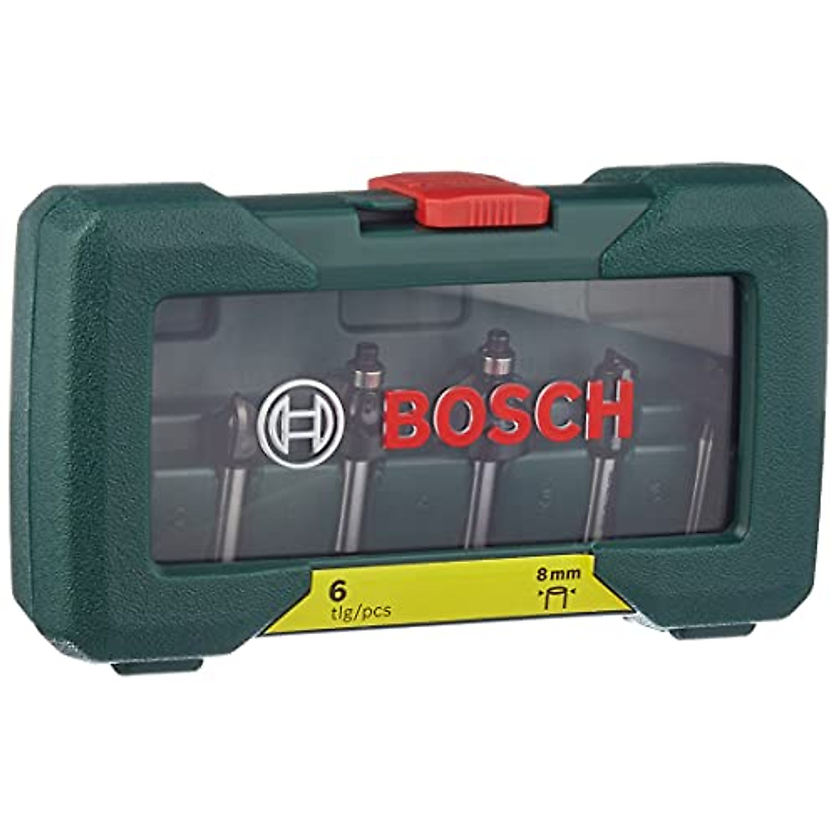 Bosch 2607019463 Routing Drill Bit Set of Cemented Carbide 8mm 6 Pcs
