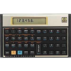 HP 12C Financial Calculator, 120 Functions, 5 x 3-1/8, 10-Digit LCD