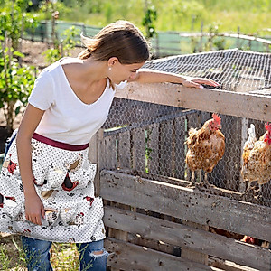 Syhood Egg Collecting Apron Egg Apron for Fresh Eggs Egg Gathering Apron Women Deep Pocket Holder for Chicken Duck Goose Egg (Adult-Unisex)