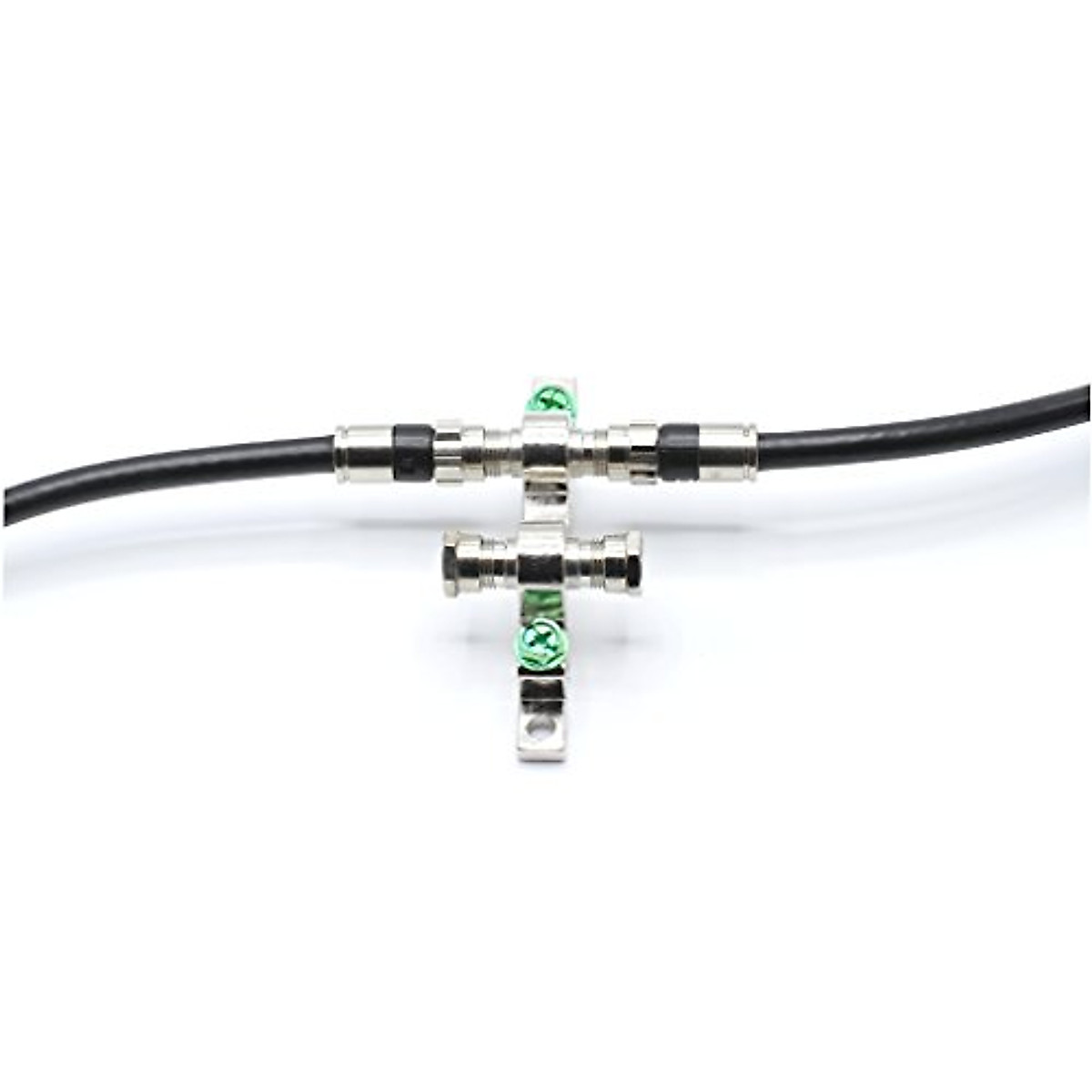 100' Feet, Black RG6 Coaxial Cable (Coax Cable) with Weather Proof Connectors, F81 / RF, Digital Coax - AV, Cable TV, Antenna, and Satellite, CL2 Rated, 100 Foot