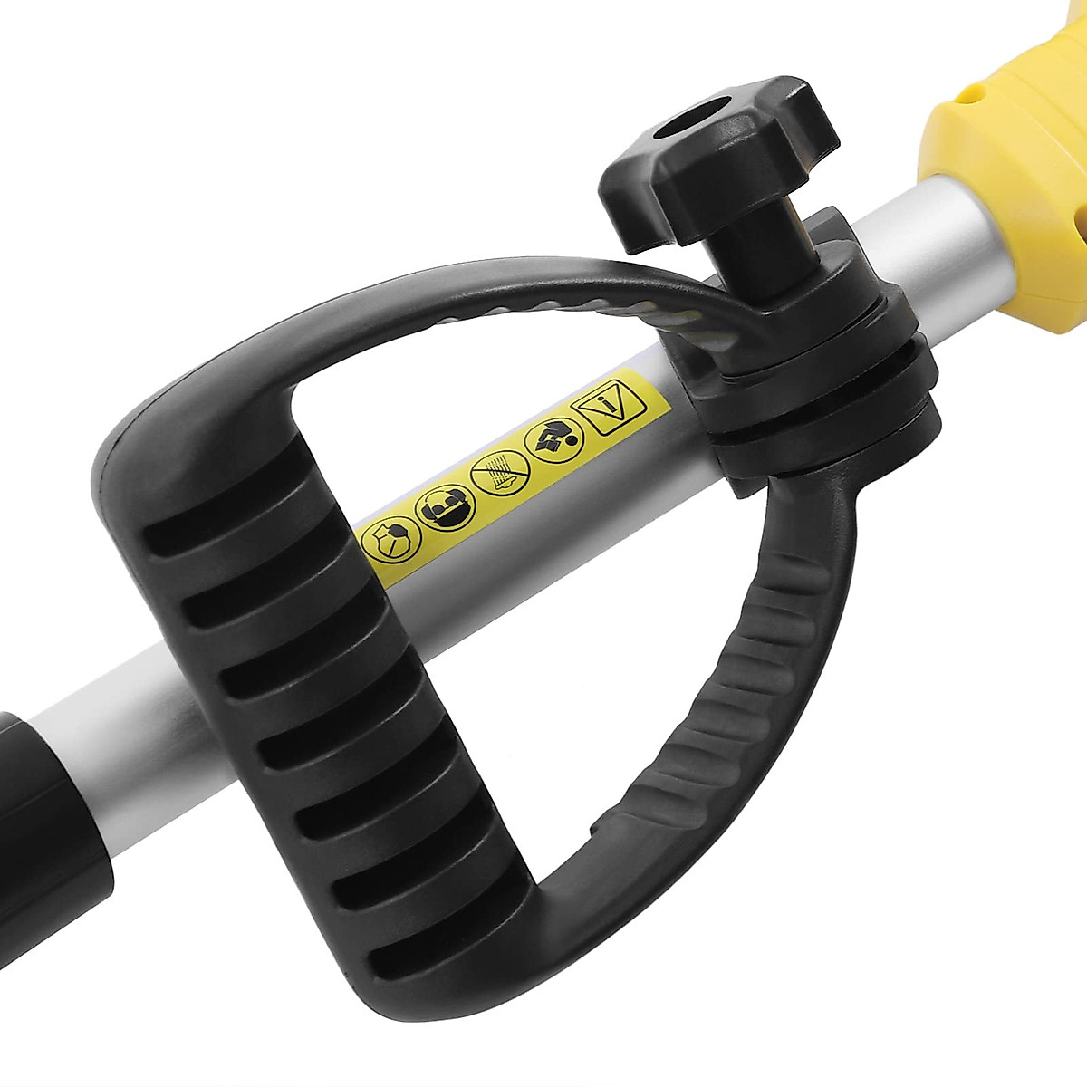 Cordless Tiller Cultivator, 6.7" Depth and 4" Width Handheld Garden Cultivators with 20 Manganese Steel Tines Household Electric Rototiller for Farm, Park, Garden, Yard to Plow, Turn Soil, Weed