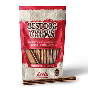 Best Dog Chews Gullet Sticks-100% Natural and Delicious Dog Beef Jerky Treats & Chews Protein Rich - Promotes Joint & Dental Health for All Breed Sizes Dogs and Puppies- 4 to 5 inches (16 OZ)