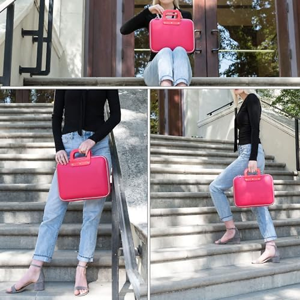 12 13 Inch Laptop Sleeve Hard Shell Case Shoulder Bag for Women for iPad Pro 13/Air 13/Pro 12.9, Surface Pro X/9/8/7, Galaxy Tab S9+/S8+/S7 Plus