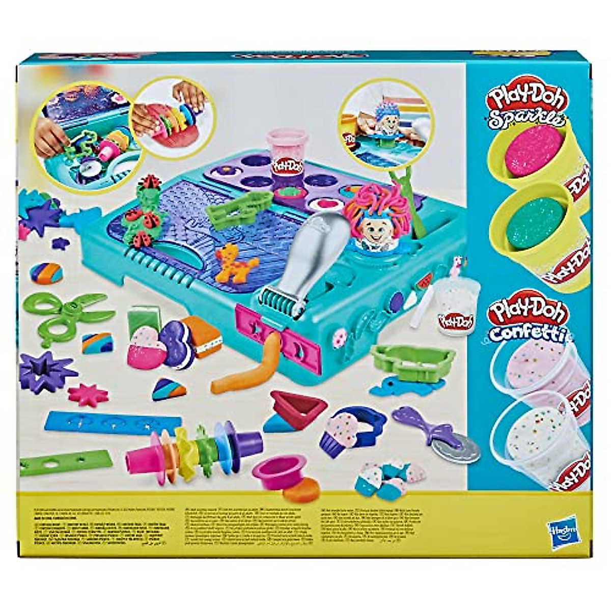 Play-Doh Set On The Go Imagine and Store Studio, with 30 Tools and 10 Cans of Modeling Compound, Travel Toys for 3 Year Old Girls and Boys and Up, Non-Toxic