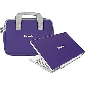 Tanoshi Scholar Kids Computer a Kids Laptop for Ages 6-12 with 10.1" HD Touchscreen Display (Purple) Kids Laptop-Sleeve (Purple)