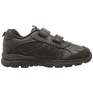 Stride Rite Baby-Boys Cooper 2.0 Hook & Loop Sneaker, Black, 8.5 X-Wide Toddler