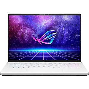 EXCaliberPC 2022 ASUS ROG Zephyrus G14 GA402RK-G14.R96800 (AMD Ryzen 9 6900HS, 16GB RAM, 1TB NVMe SSD, AMD Radeon RX 6800S, 14" WQXGA 120Hz, Windows 11) Gaming Notebook - Moonlight White