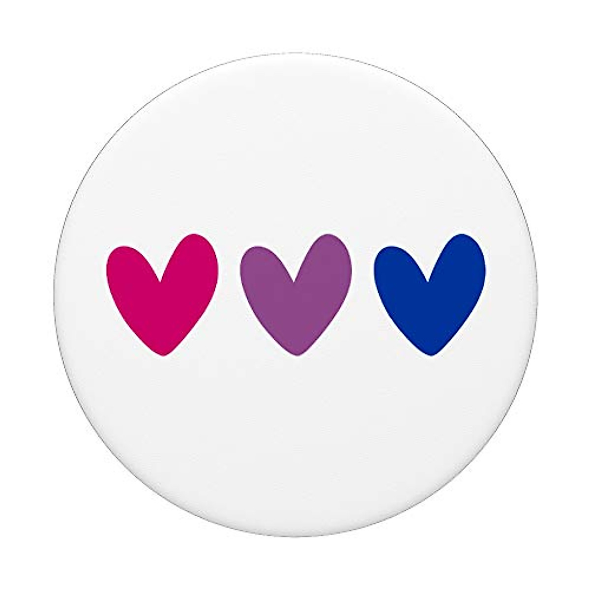 Bisexual Pride Flag Heart Bi Sexual Bi-Sexual LGBT Men Women PopSockets Swappable PopGrip