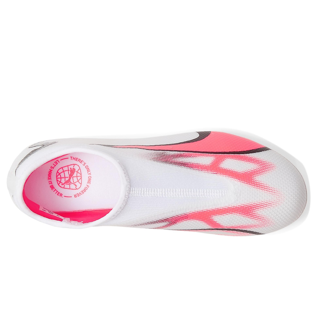PUMA Ultra Match Laceless Firm Ground/Artificial Ground (Toddler/Little Kid/Big Kid) Puma White/Puma Black/Fire Orchid 5.5 Big Kid M
