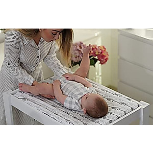 Changing Pad Cover – Baby Changing Pad Covers 4 Pack – Boy or Girl Changing Pad Cover – Pure Jersey Machine Washable Black and White Changing Table Cover – Diaper Changing Pad Cover Sheets