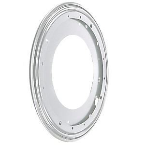 ZEONHEI 4 Pack 12 Inch 360 Degree Lazy Susan Hardware, 5/16 Inch Turntable Bearings Plate Base with Screws and Pads, Lazy Susan Bearing Hardware Turntable Swivel Plate for Rotating Chair Table