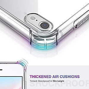 ORIbox ORIbox Case Compatible with iPhone SE Case 2022/2020, Compatible with iPhone 7/8 Case, Polycarbonate with 4 Corners Shockproof Protection Clear