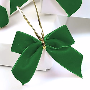 Isaspire 3/8" Wide Velvet Ribbon, 25 Yards - Thin Red Velvet Ribbon on Spool for Crafts, Gift Wrapping, DIY, Hair Bows, Wedding Invitations, Parties, Valentine's Day, and Christmas