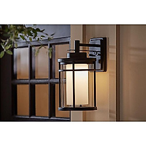 Home Decorators Collection, DW7178BK, LED Outdoor Black Medium Wall Light