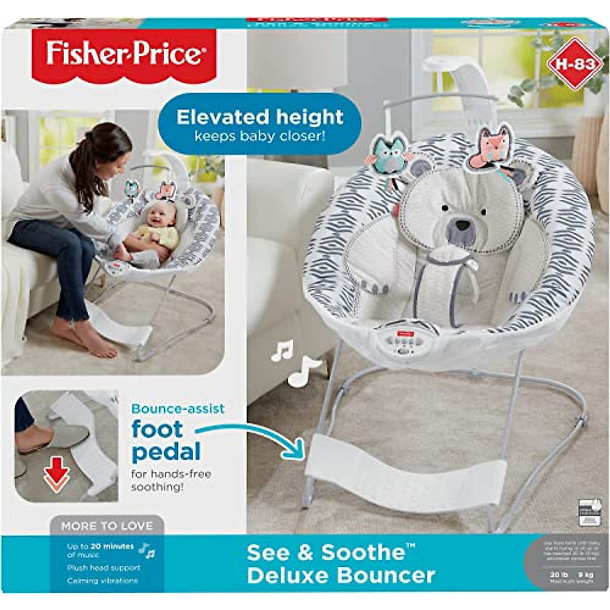 Fisher-Price See & Soothe Deluxe Bouncer