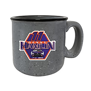 R and R Imports Nascar #11 Denny Hamlin Ceramic Coffee Mug (Grey) 16 oz