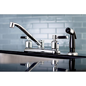Kingston Brass FB112DKL Kaiser 8" Centerset Kitchen Faucet, Polished Chrome