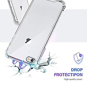 ORIbox ORIbox Case Compatible with iPhone SE Case 2022/2020, Compatible with iPhone 7/8 Case, Polycarbonate with 4 Corners Shockproof Protection Clear