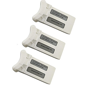 High-Performance Battery Backup 3.7V 1000mAh Lithium Battery for SJRC S20W T25 Four-axis Drone Spare Parts Remote Control Aircraft Rechargeable Battery-3Pcs