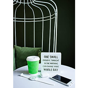 KAUZA Positive Thought Office Decor Inspirational Wall Art Plaques with Sayings Motivational Gifts