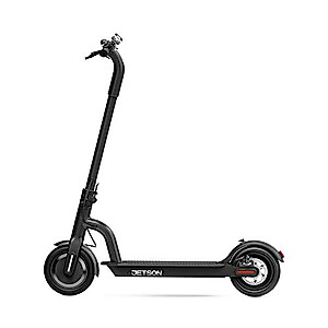 Jetson Eris Adult Electric Scooter - Includes Easy Folding Mechanism, LCD Display, Integrated Phone Holder, Reach Speeds up to 14 MPH, Range of up to 12 Miles, Ages 12+, Black, JERIS-BLK