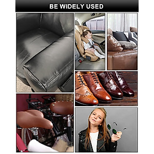 Numola Leather Repair Patch 4×60 inch Strong Adhesive Repair Tape, Anti Scratch Stick On Patch for Couch, Sofas, Car Seat, DIY Upholstery, Handbags, Jackets(Dark Brown)