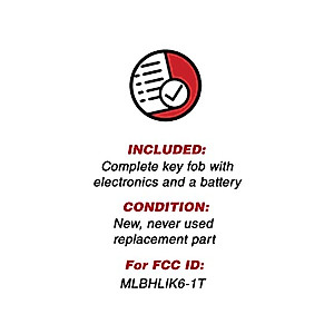 KeylessOption Keyless Entry Remote Fob Uncut Ignition Car Key for Honda Fit CR-V HR-V Crosstour