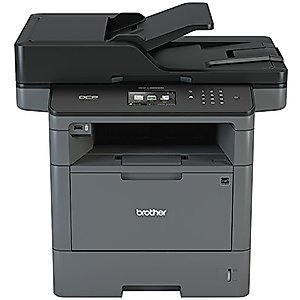Brother Monochrome Laser Printer, Multifunction Printer and Copier, DCP-L5650DN, Flexible Network Connectivity, Duplex Print & Copy & Scan, Mobile Device Printing, Amazon Dash Replenishment Ready