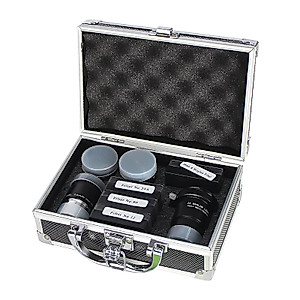 Celticbird Astronomical Telescope Accessory Kit - with 3pcs Plossl Eyepieces Set, 4pcs Filter Set, a 2X Barlow Lens