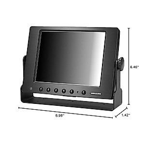 Xenarc Rugged 8" Sunlight Readable Display Monitor with HDMI VGA DVI Video Inputs Industrial & Automotive 1000NIT Contrast Ratio to 500:1 800x600 Native Resolution, 4x3 Aspect Ratio- 802YH