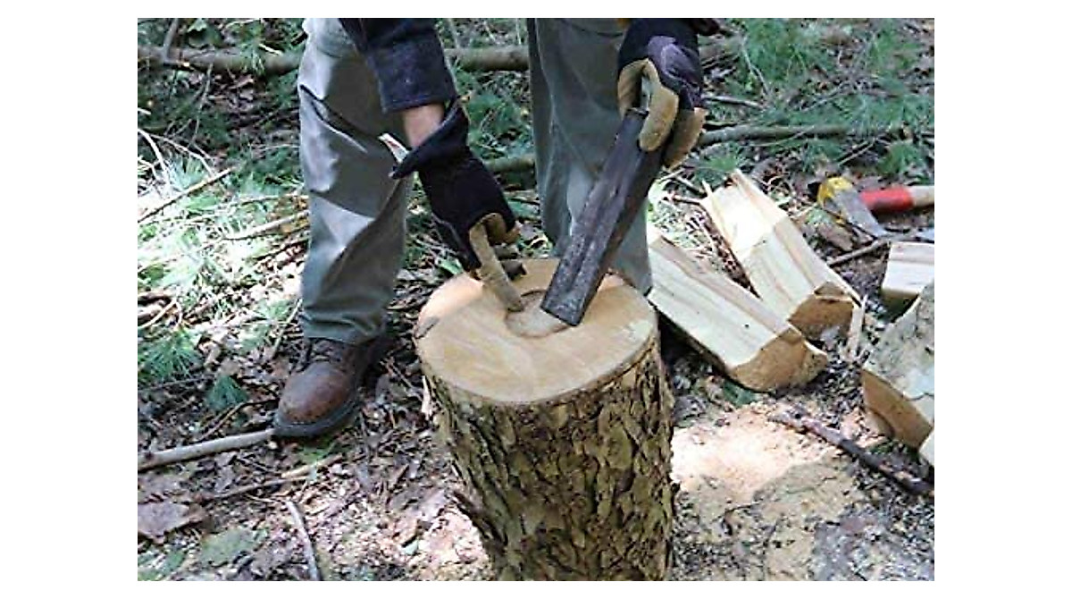 Edward Tools Log Splitting Wedge - Heavy Duty Wood Splitter