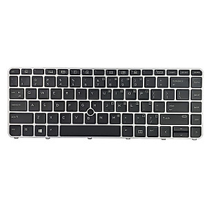 BestParts US Layout Laptop Keyboard Backlit Replacement for HP EliteBook 840 G3 840 G4 745 G3 G4 Fit P/N 901042-001 919877-001 903008-001 836308-001 6037B0126901