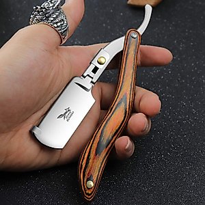 manual razors shaver men's shaving razor professional barber Hair cut razor change blades type shaving knife with 20 both Edge Blades stainless blades