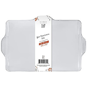 Fig & Leaf (10 Pack) Drip Tray Liners Compatible with Traeger BAC522 Liners Timberline 850 Grills l Heavy-Duty Disposable BBQ Aluminum Foil