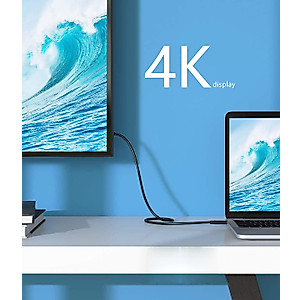 Akingdleo Portable External Monitor Cable,10Gbps USB 3.1 USB C 100W Fast Charging, 4K@60Hz Video Output, Compatible for ASUS ZenScreen MB16A/ MB14AC/ MB16AC USB Type-C Portable Monitor