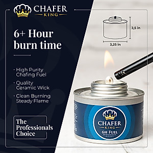 4 Full Size (For Price of 3) Disposable Buffet set with Spoons and Forks, Non-Stick Aluminum, Premium Chafing Dish Set for Events, Parties, Catering