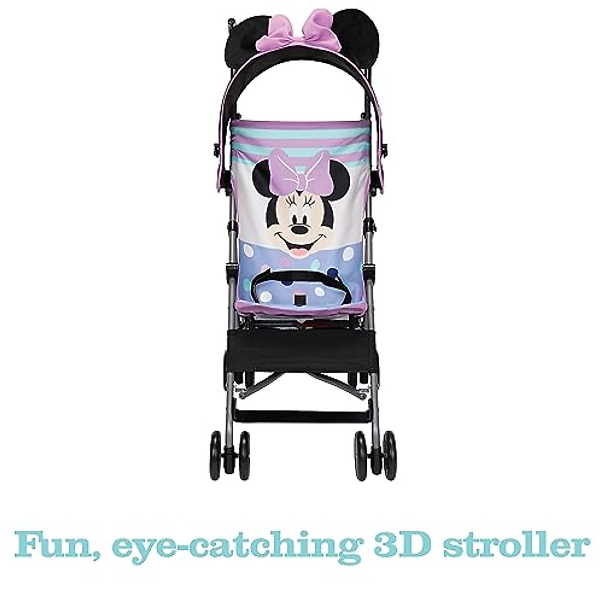 Disney Baby Character Umbrella Stroller, Eye-catching, Fun, 3D Stroller, Minnie Play All Day