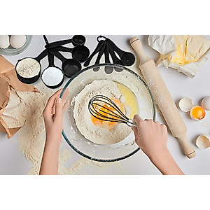 Black Kitchen Utensils Silicone Cooking Utensil Set, P&P CHEF 28Pcs Baking Utensils Spatulas with Holder, Heat-resistant & Non Toxic, Non-stick & Dishwasher Safe