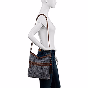 The Sak Lucia Crochet Crossbody Denim Static One Size