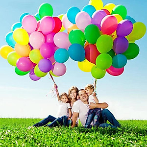Tamodan Thickened balloons, 120 PCS Balloons Assorted Colors, Latex Balloons for Kid's Birthday Party, Exquisite Rainbow Balloon, 12 Inches & 12 Kinds of Rianbow Colorful Party Balloons Decorations.